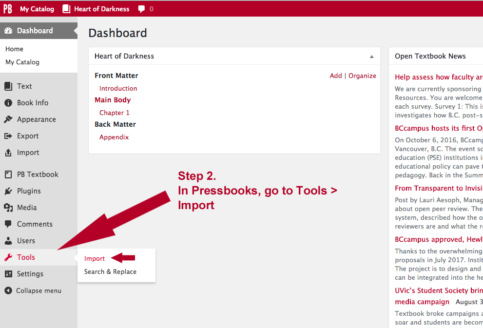 How to Import Content from Microsoft Word – MacEwan Open Textbook Authoring Guide