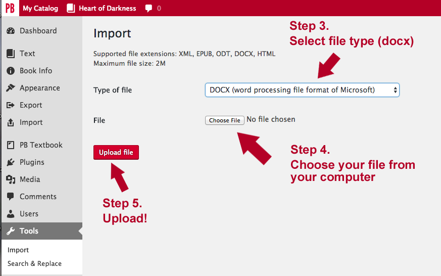 How to Import Content from Microsoft Word – MacEwan Open Textbook Authoring Guide