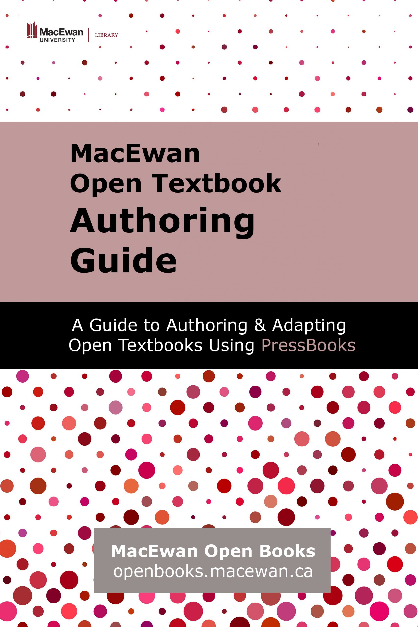 MacEwan Open Textbook Authoring Guide – Simple Book Publishing